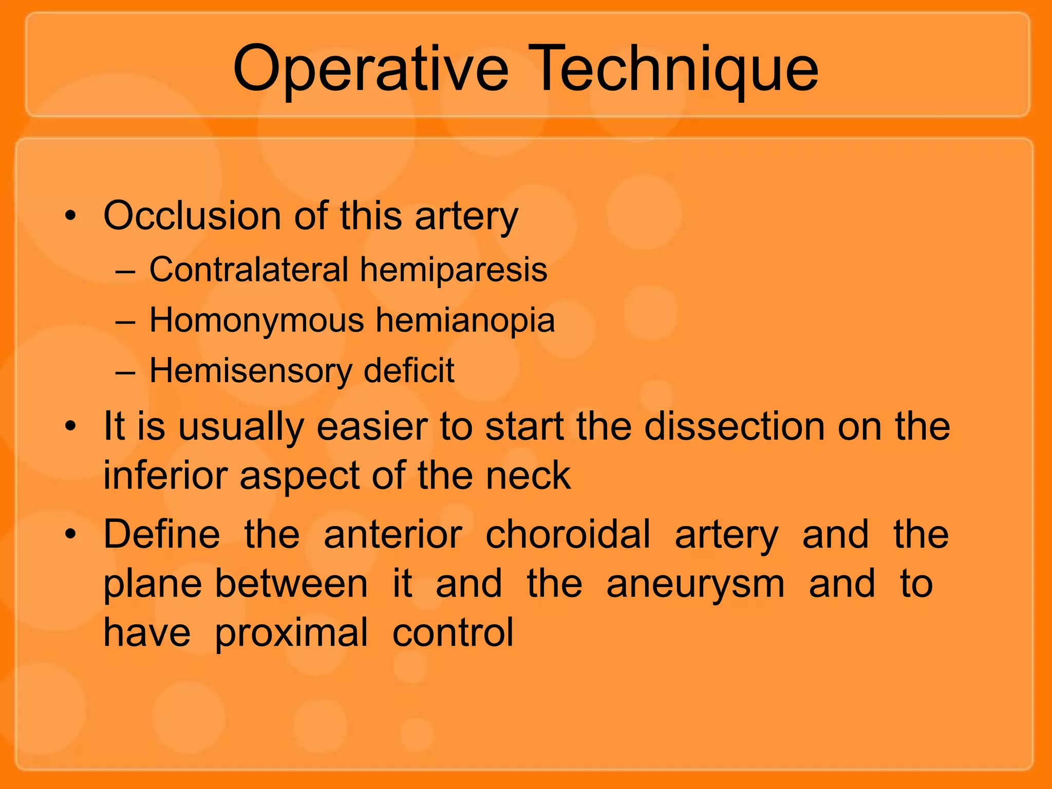 367 Intracranial internal carotid artery aneurysm | PPTX