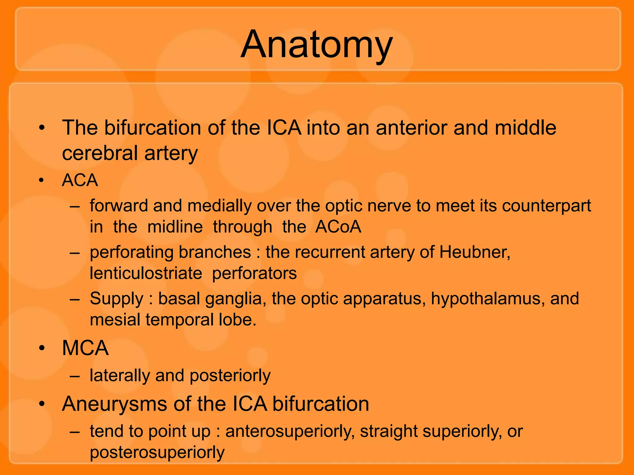 367 Intracranial internal carotid artery aneurysm | PPTX