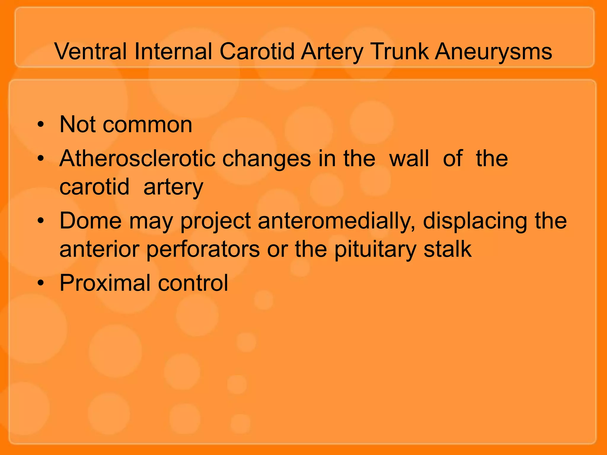367 Intracranial internal carotid artery aneurysm | PPTX