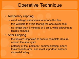 367 Intracranial internal carotid artery aneurysm | PPTX