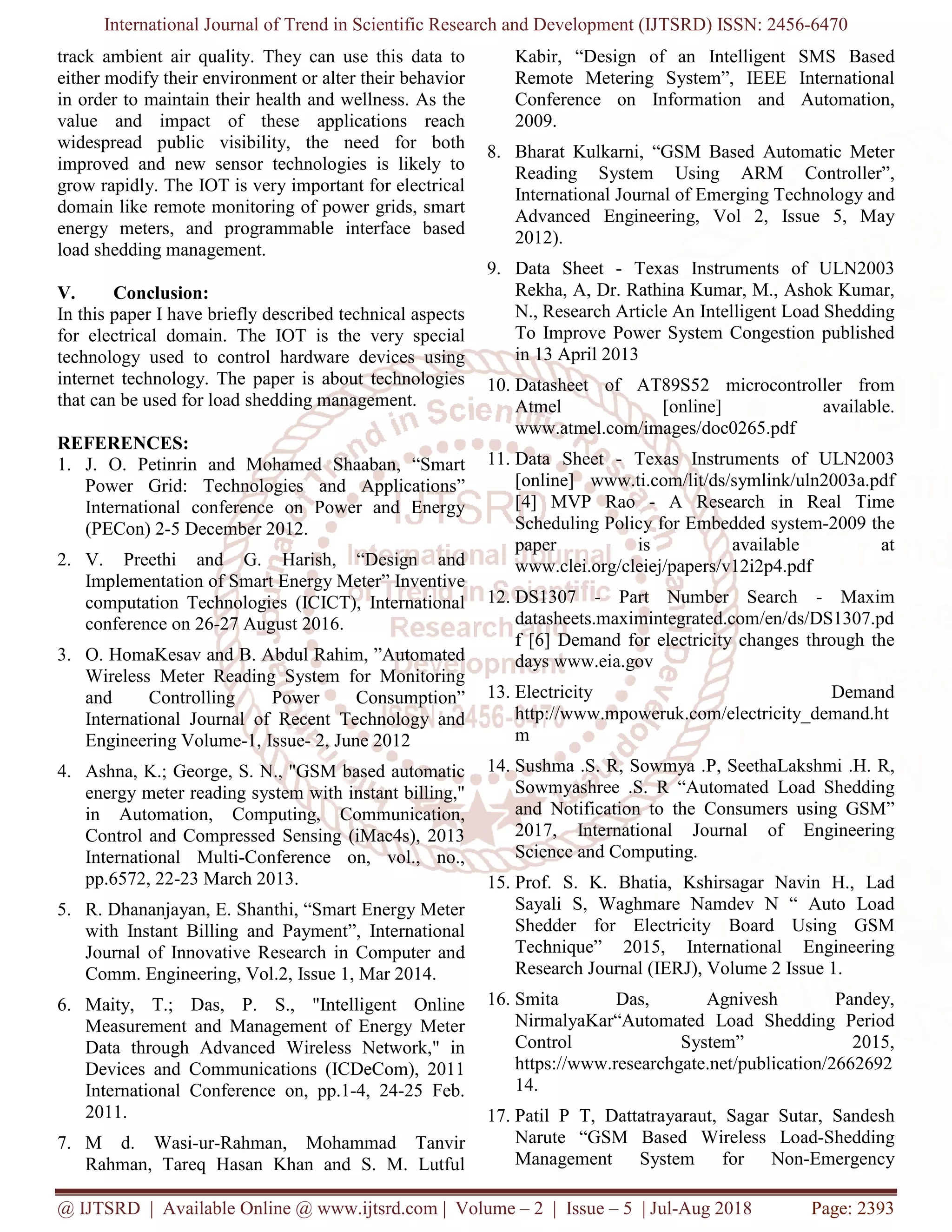 Load Shedding Management | PDF