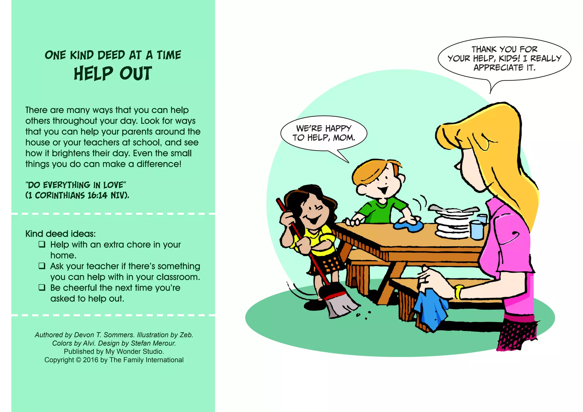 One kind deed at a time: Help out | PPT