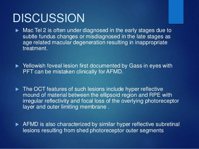 A Case Of Mac Tel 2 With An Unusual Sub Macular Vitelliform Lesion