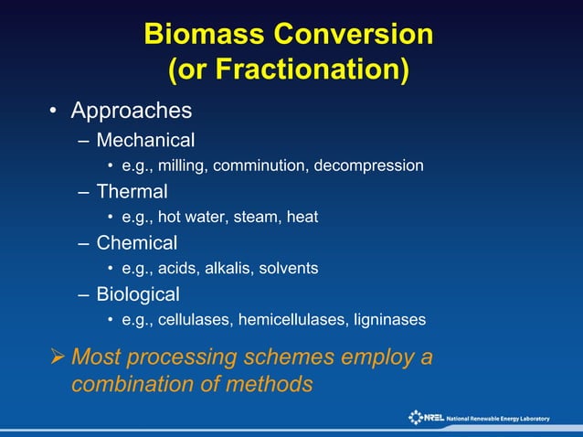 Biotechnological Routes to Biomass Conversion | PPT