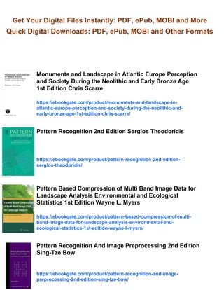 Landscape Pattern Perception and Process 2nd Edition Simon Bell | PDF