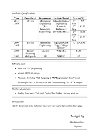 CURRICULUM VITAE_modified | PDF | Education