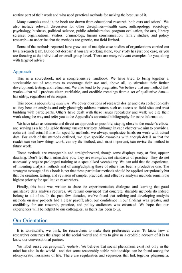 Qualitative Data Analysis: A Methods Sourcebook Matthew B. Miles | PDF