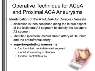 368 ACoA aneurysm | PPTX