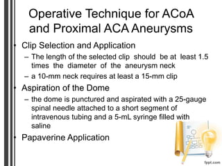 368 ACoA aneurysm | PPTX