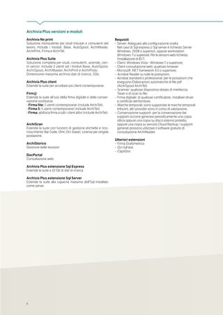 Depliant Archivia Plus TeamSystem | PDF