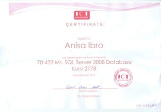 Certificate SQL | PPT