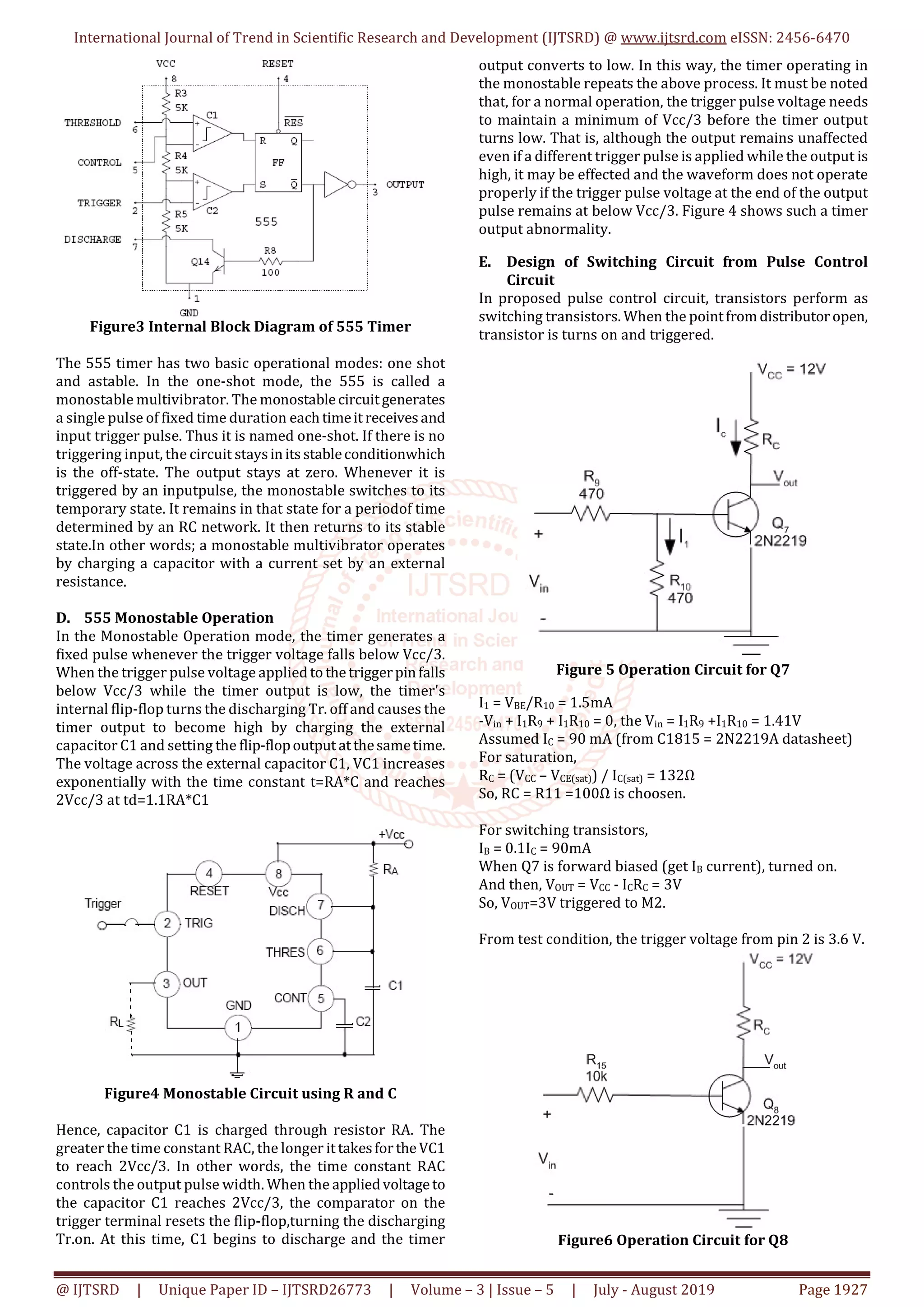 Capacitive Discharge Ignition CDI System for Spark Ignition SI Engine ...