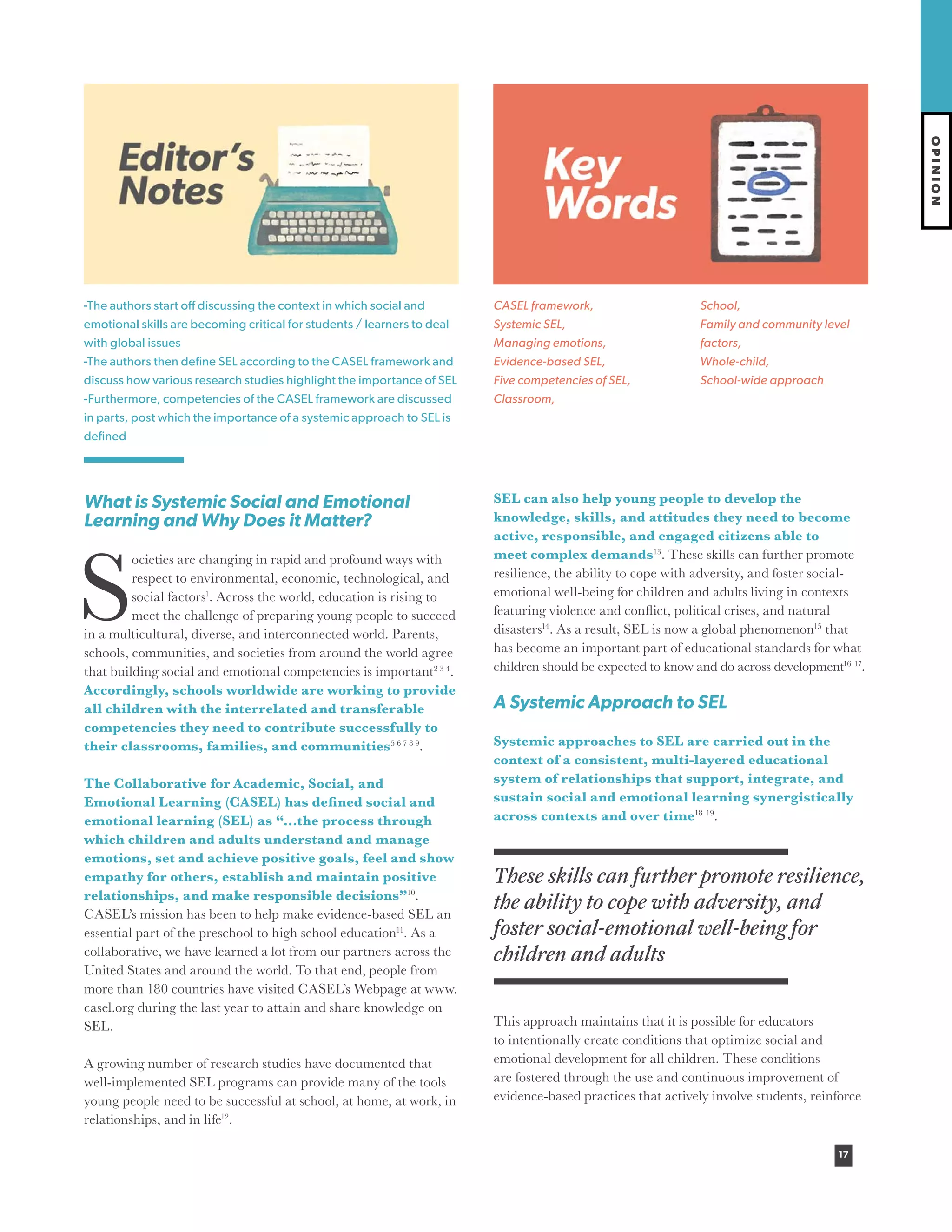 SEL for SDGs: why social and emotional learning (SEL) is necessary to ...