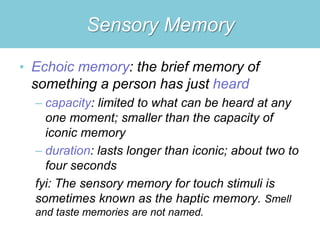 Cognitive Psychology Memory - Short Term | PPT