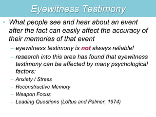 Cognitive Psychology Memory - Short Term | PPT