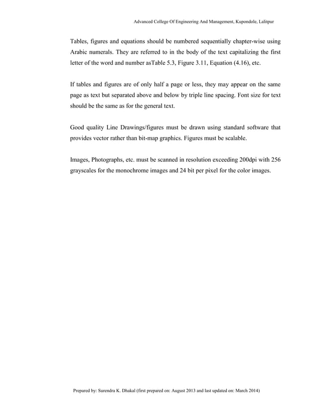 3691 major or minor project report guidelines and formats | PDF