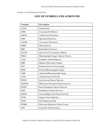 3691 major or minor project report guidelines and formats | PDF