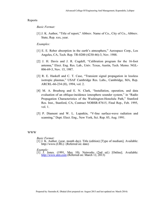 3691 major or minor project report guidelines and formats | PDF