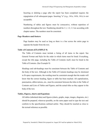 3691 major or minor project report guidelines and formats | PDF