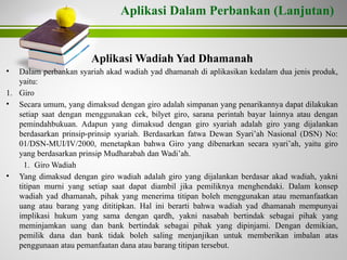 akad wadi'ah (pengertian, dasar hukum, pembagian) | PPT