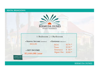 Bermuda Dunes Brochure | PPT