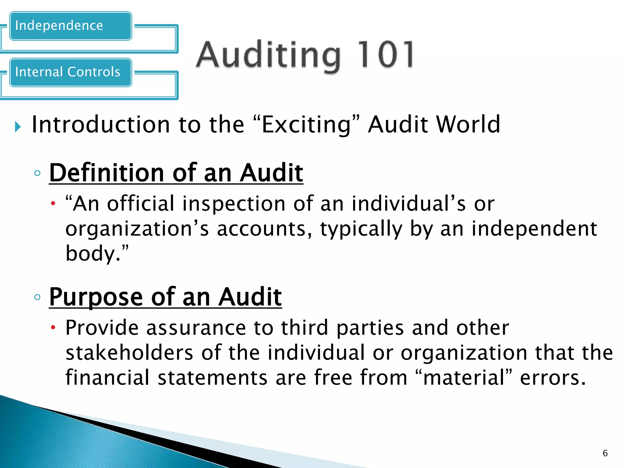 Intro to Auditing - Generic | PPT