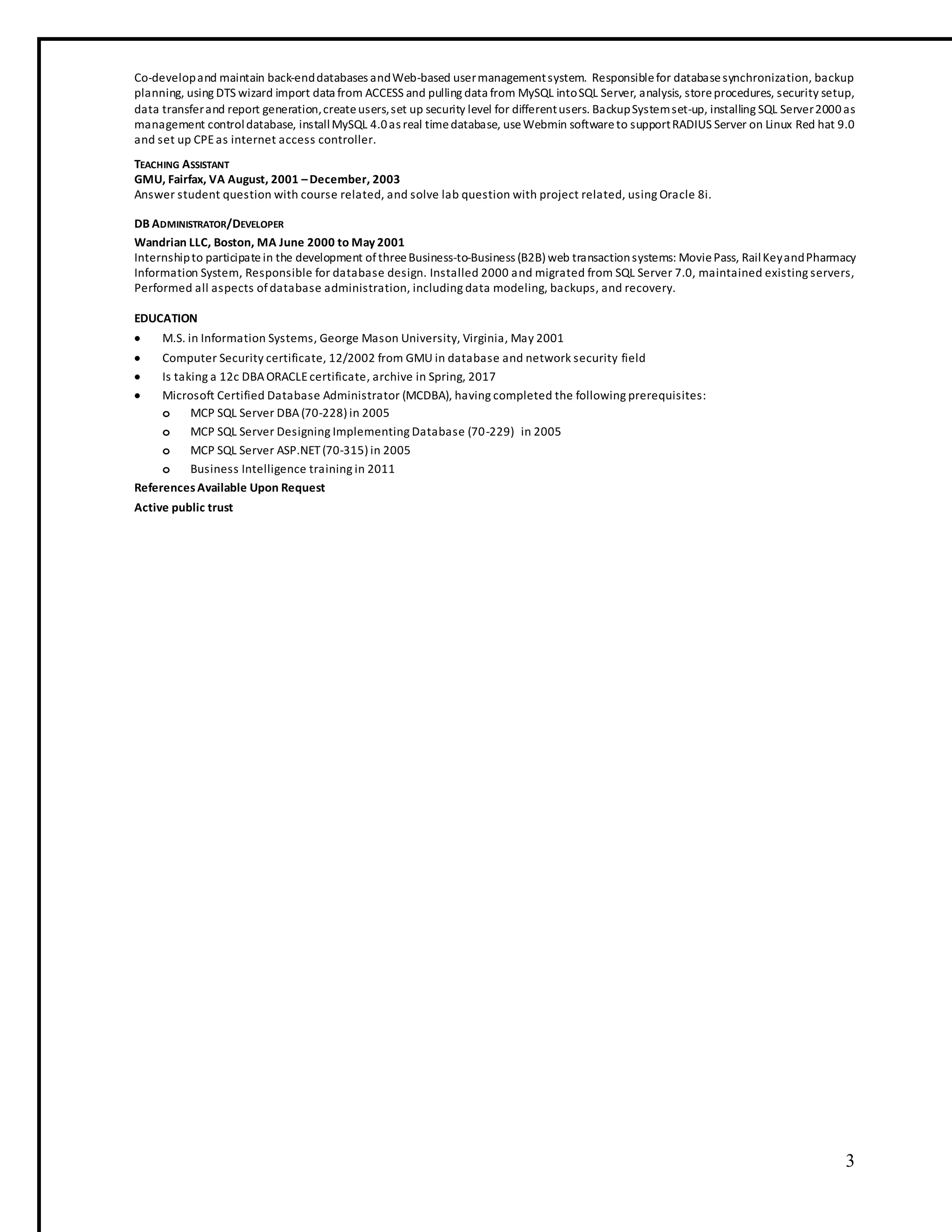 KarenResumeDBA | DOCX