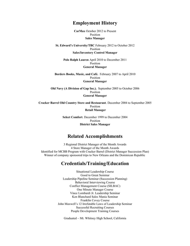 Shauna Gibson Professional Resume | PDF