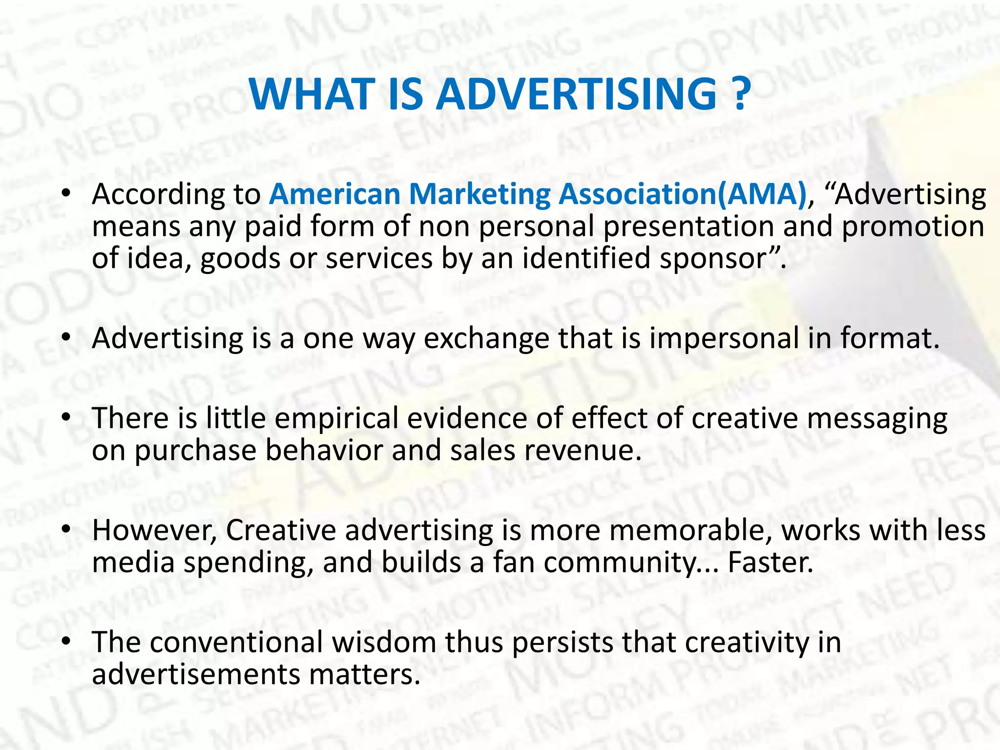 HOW ADVERTISING WORKS | PPT
