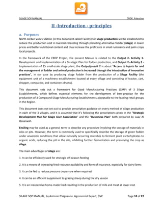 MANUAL SOP SILAGE 22 pp | PDF