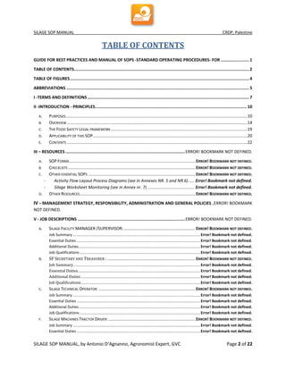 MANUAL SOP SILAGE 22 pp | PDF