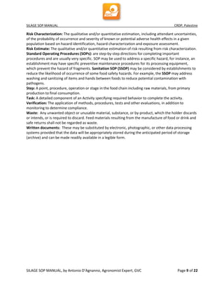 MANUAL SOP SILAGE 22 pp | PDF