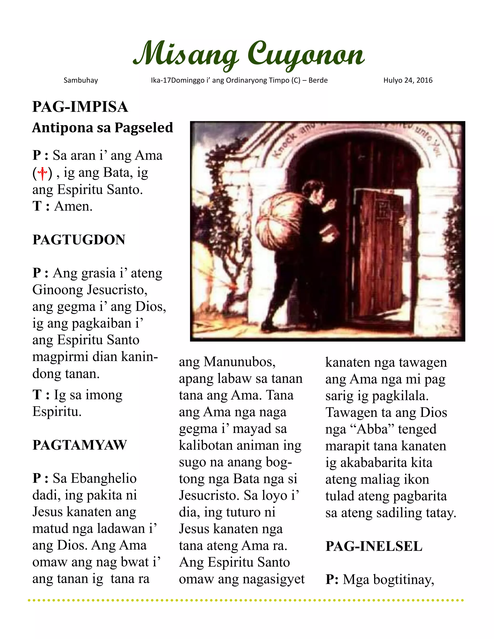 Misang Cuyonon.July 24, 2016 | PDF