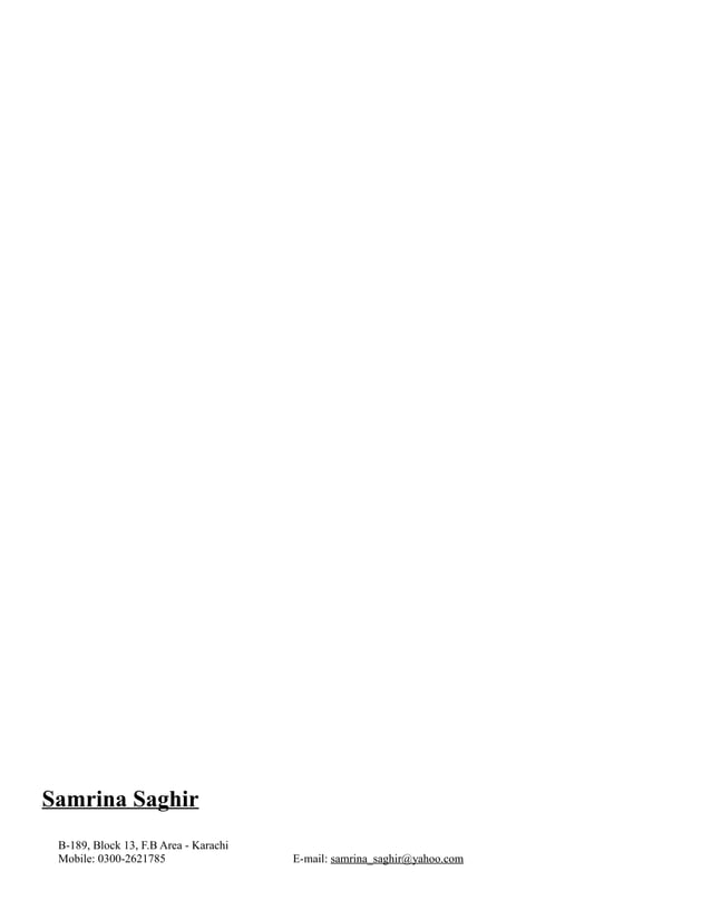Samrina | PDF