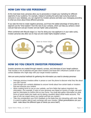 How to Create EB-5 Investor Personas For Your Practice | PDF