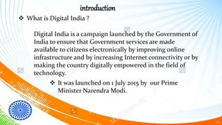 digital india | PPTX | Technology Industry | Industries