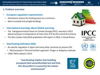 Overheating Assessment of a Passive House Case Study in Spain | PPT