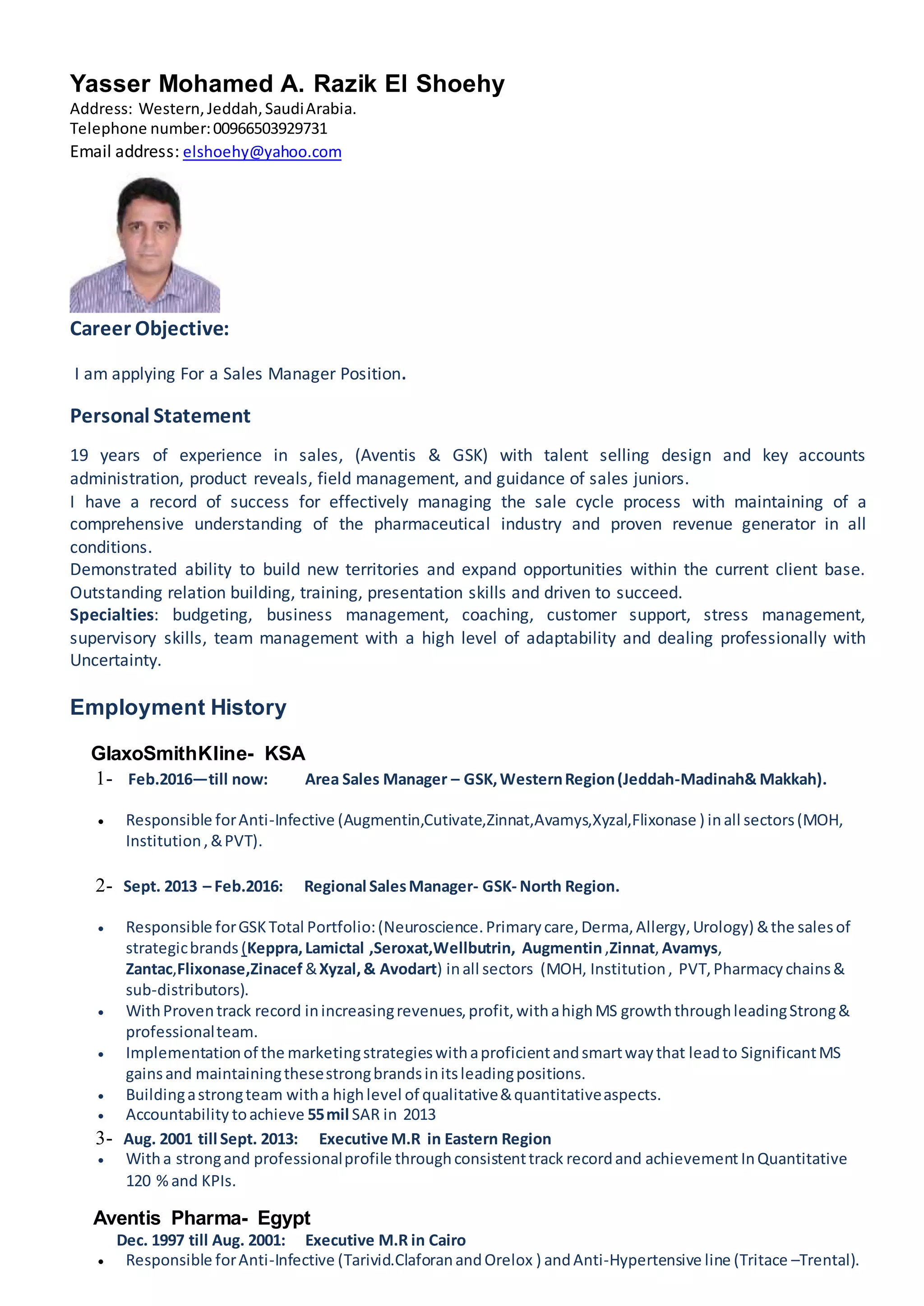 YASSER CV Final | DOCX | Business Administration | Business