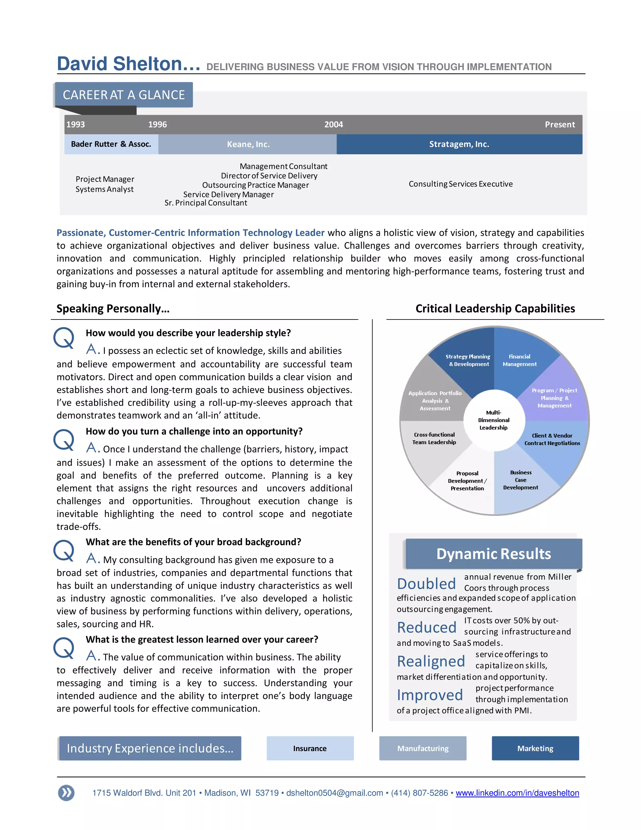 Dave Shelton ValuGraphic | PDF