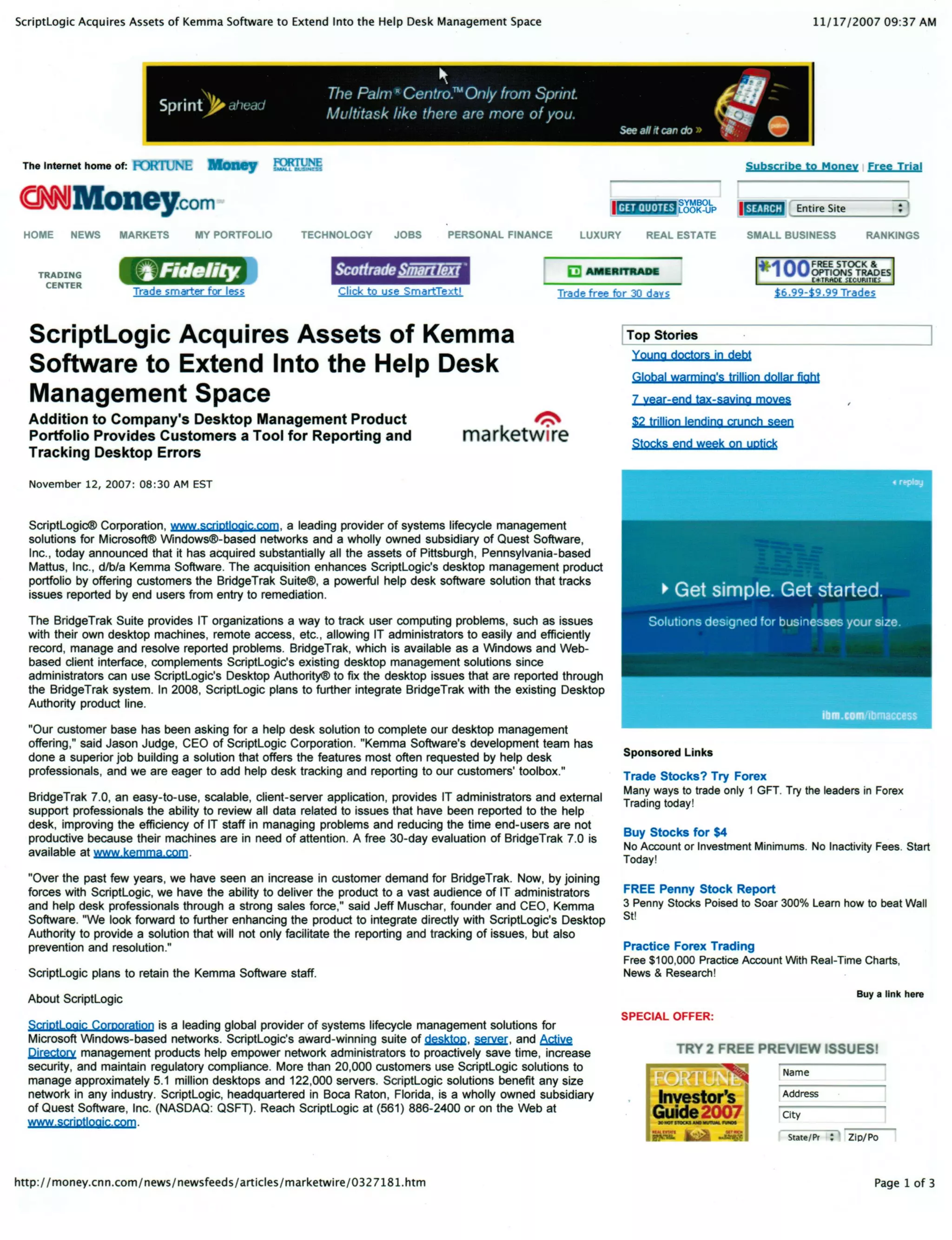 kemma-scriptlogic-acquisition | PDF