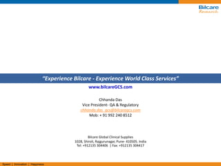 Bilcare_GCS Quality and Regulatory Overiew | PDF