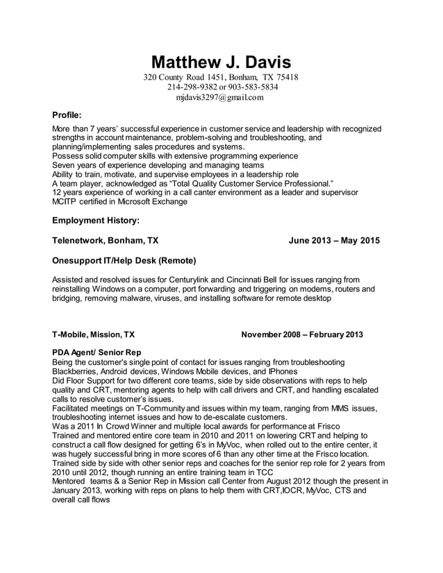 Matthew's Resume | DOCX