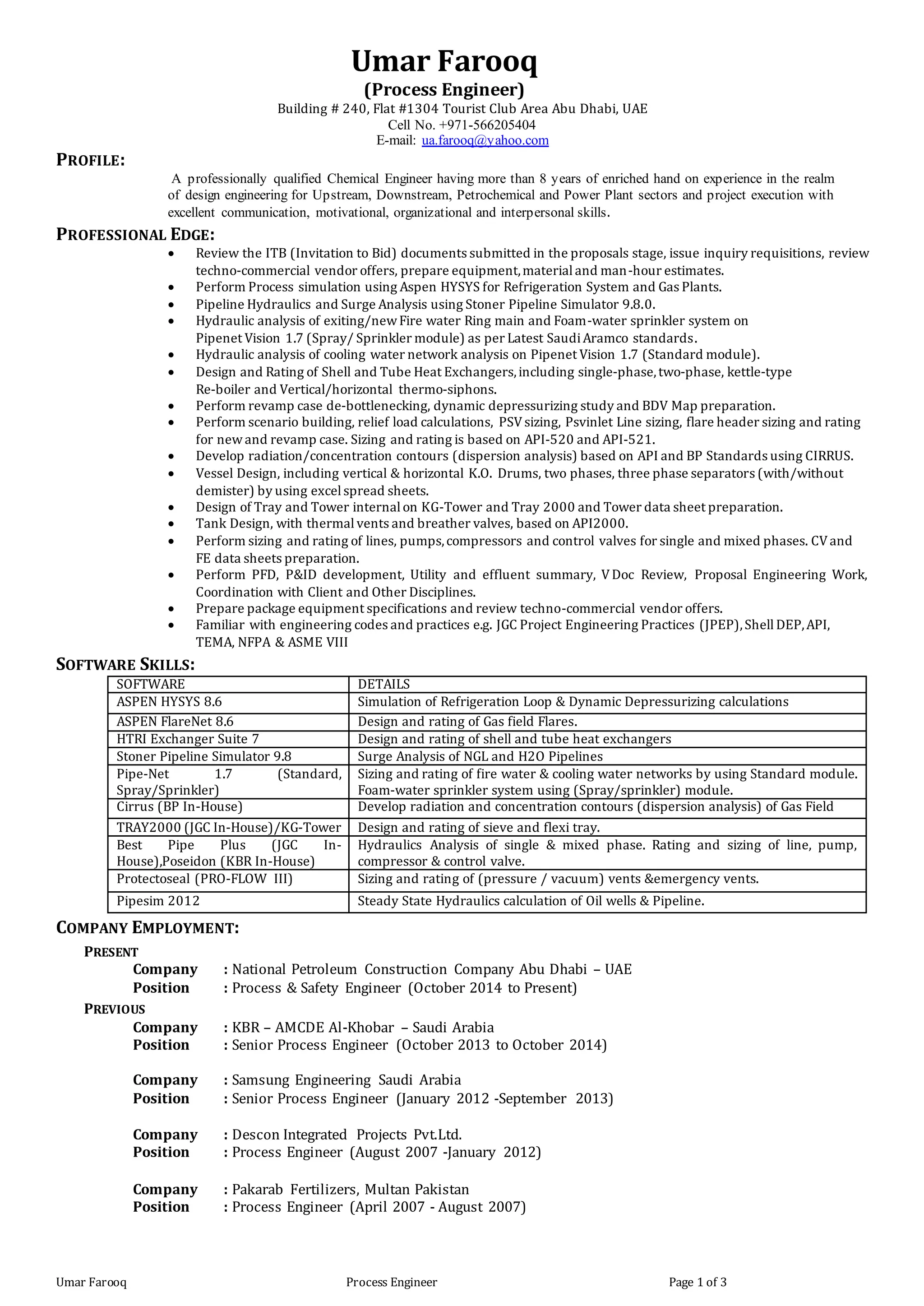 UMAR FAROOQ CV | PDF