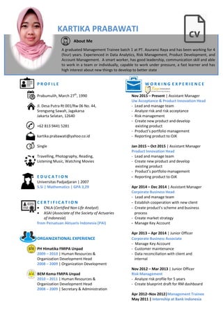 CV Kartika Prabawati_NEW | PDF
