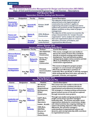 NU_MS EMDC_Description&CoreCourses | PDF | Postgraduate Education ...