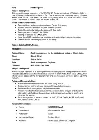 kundan_resume | PDF