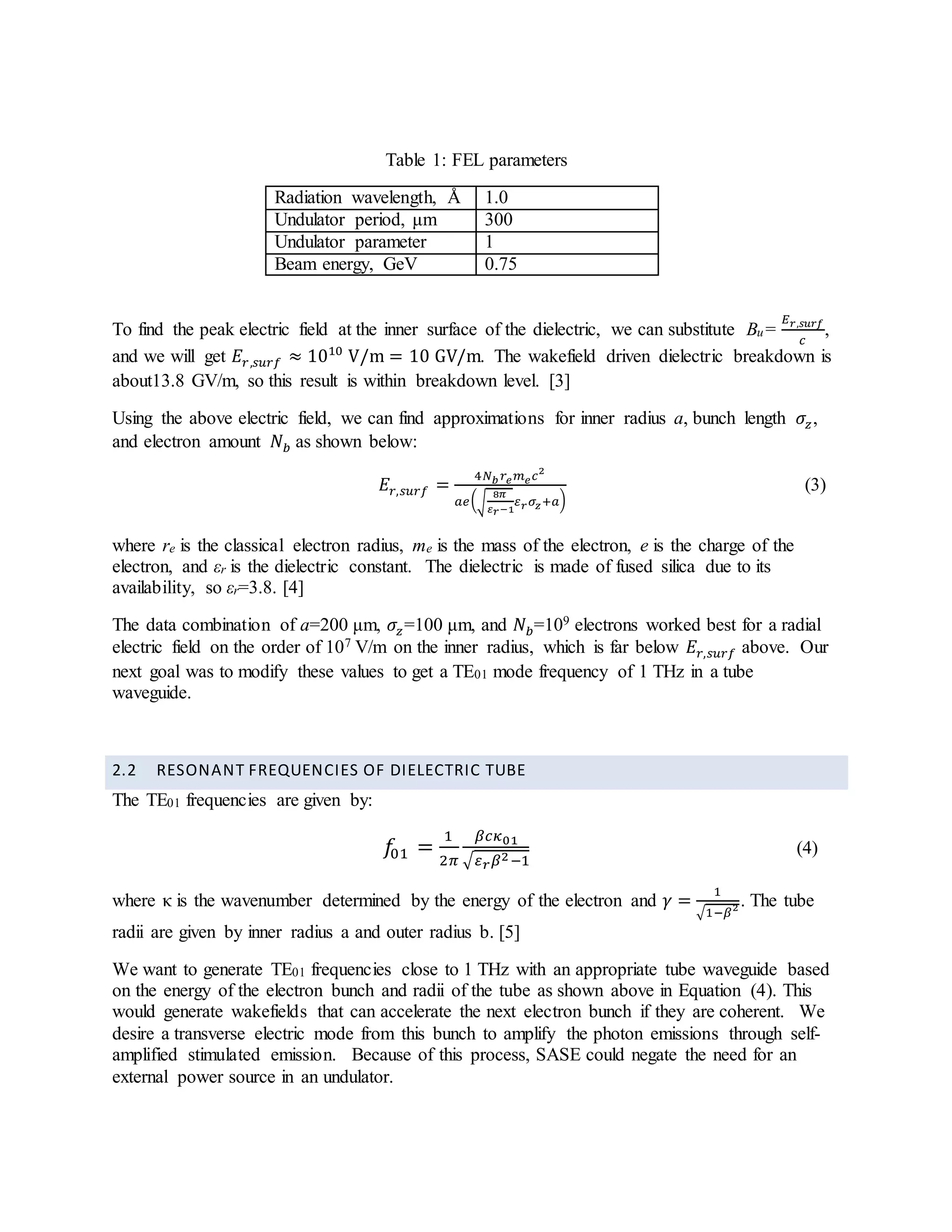 Undulator Design and Fabrication using Wakefields | DOCX | Physics ...