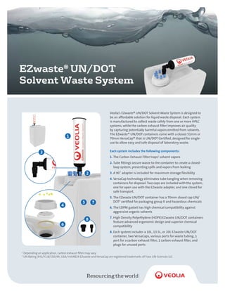 Veolia EZwaste Solvent System | PDF