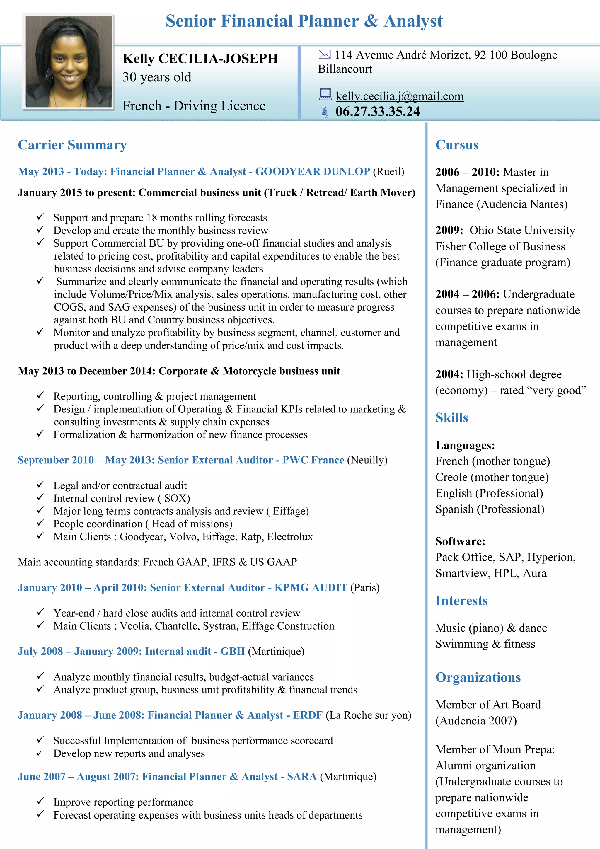 CV Kelly Cecilia ( English) | PDF