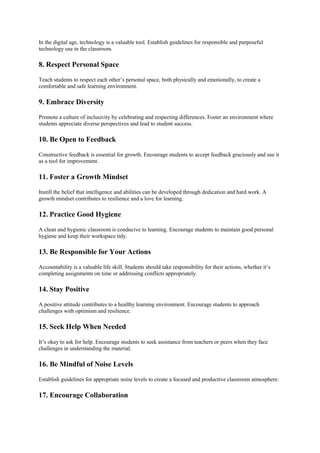 36 Classroom Rules for Student Success: Building a Foundation for ...